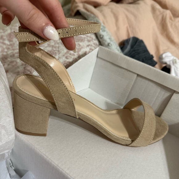 Shoes | Brand New Size 8 Heels Nude | Poshmark